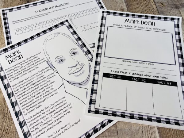 Middle School Black History Month Biography Activity – Mark Dean ...
