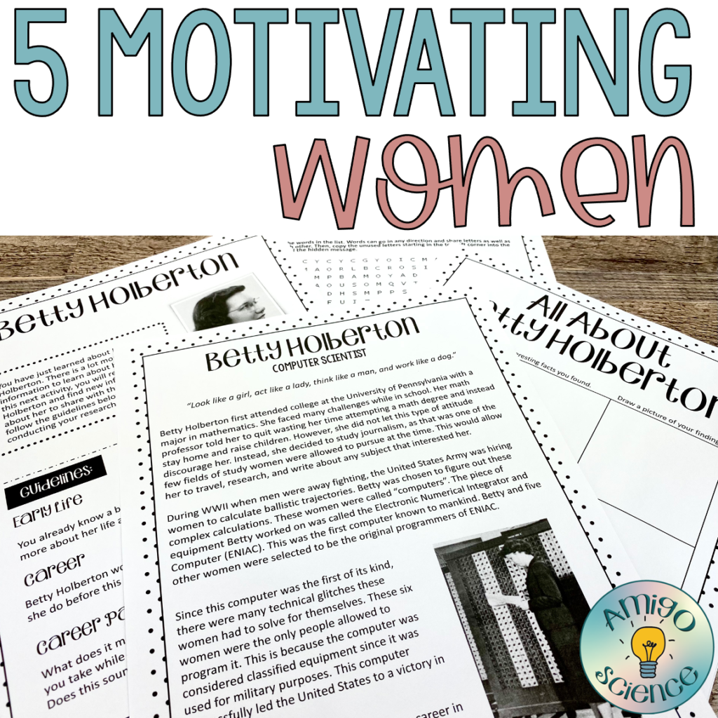 Women’s History Month Activity With 5 Women – Amigo Science