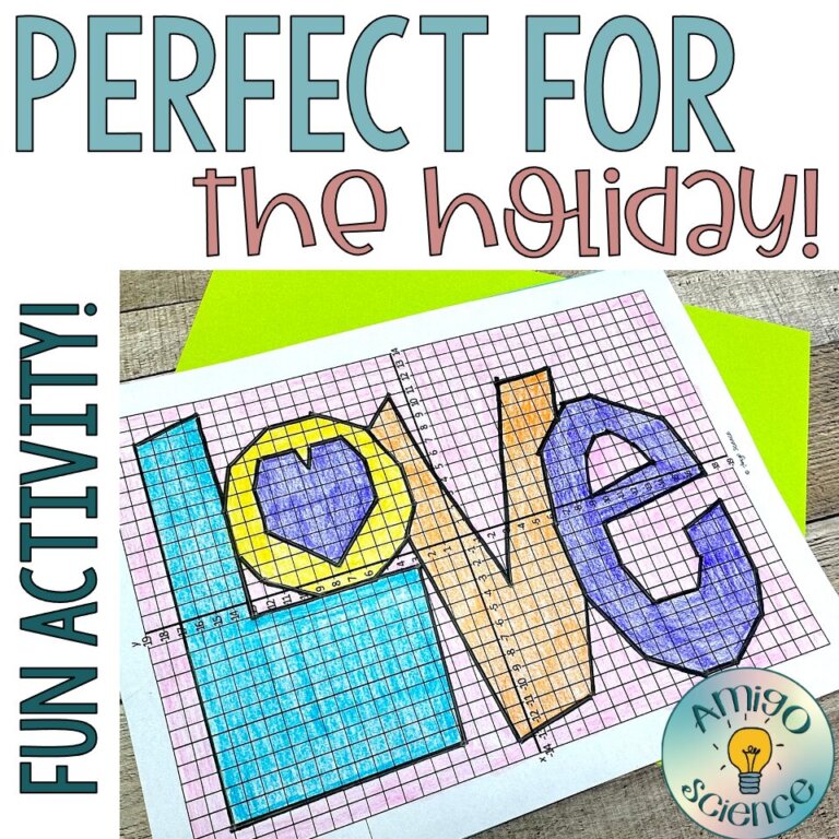 Valentine’s Day Math Activities Four Quadrant Coordinate Plane Graphing ...