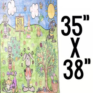 Easter Spring Collaborative Poster Bulletin Board Coloring pages ...